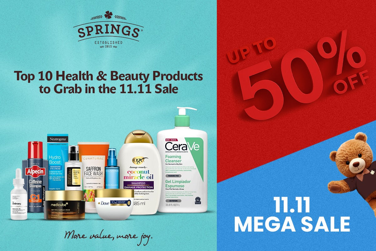 Top 10 Health & Beauty Products to Grab in the 11.11 Sale – Springs