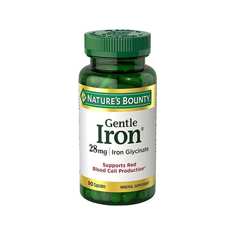 Nature's Bounty Gentle Iron 28mg 90 Capsules – Springs