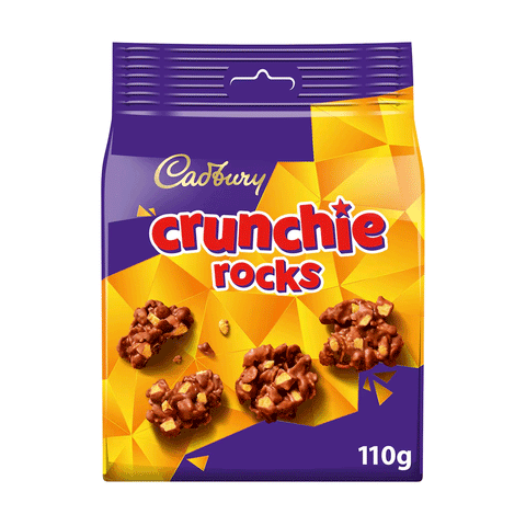 Cadbury Crunchie Rocks Choco Pouch 110gm – Springs
