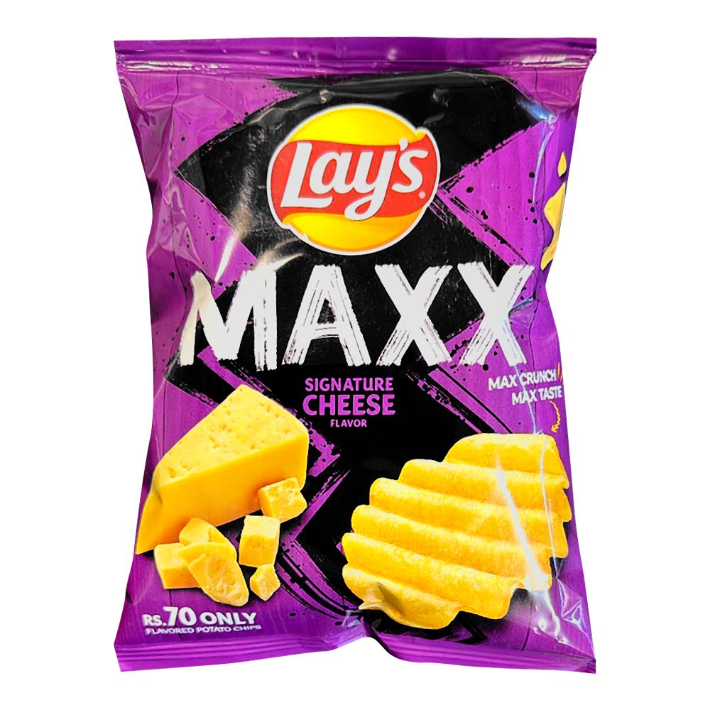 Lays Maxx Signature Cheese Flavored Chips Rs70 – Springs