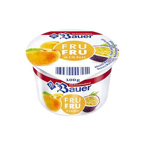 Bauer Fru Fru Peach Passin Fruit Yoghurt 100g – Springs