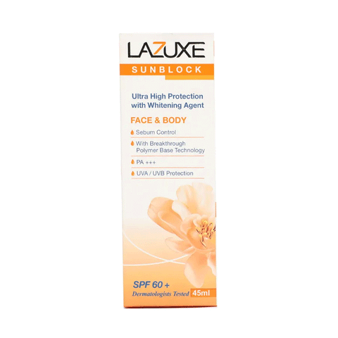 Lazuxe Face & Body Sunblock Spf 60 45ml – Springs