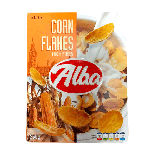 Buy Alba Corn Flakes High Fiber Cereal 250g Online at Best Prices in ...