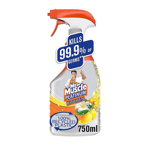 Buy Mr Muscle Platinum Citrus Kitchen Spray 750ml Online at Best Prices ...