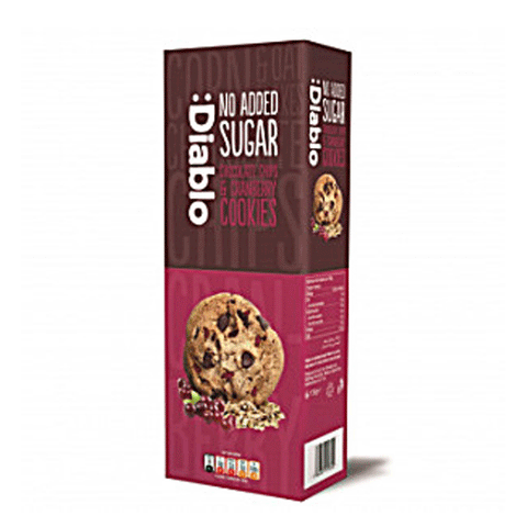 Diablo Chocolate Chips & Cranberry Cookies Sugar Free 135g – Springs