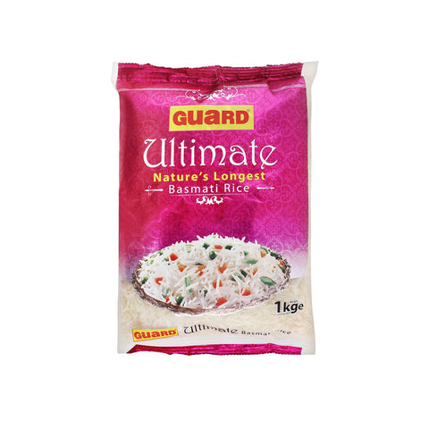 Buy Guard Ultimate Nature's Longest Basmatic Rice 1kg Online at Best ...