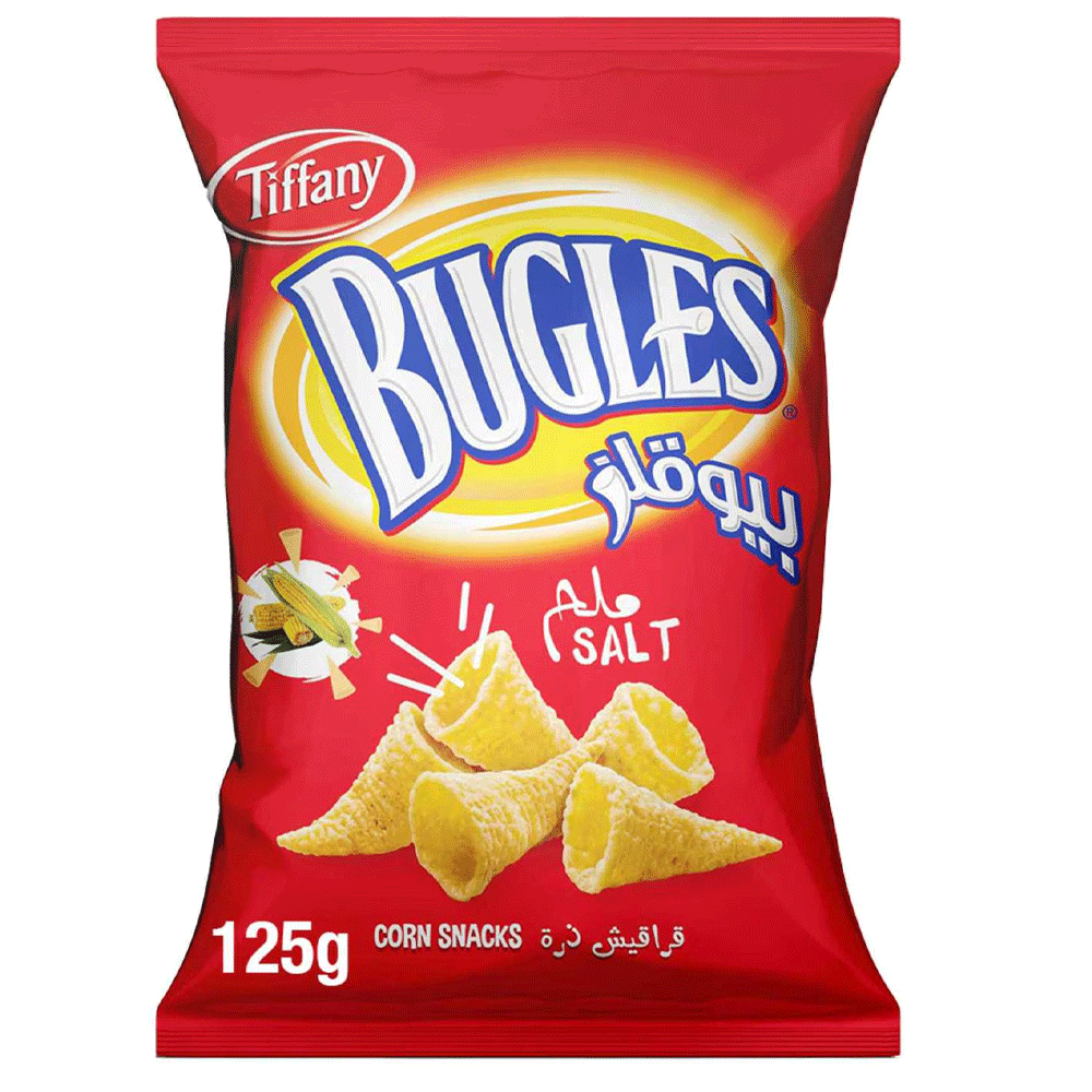 Tiffany Bugles Salted Crispy Corn Snacks 125g – Springs