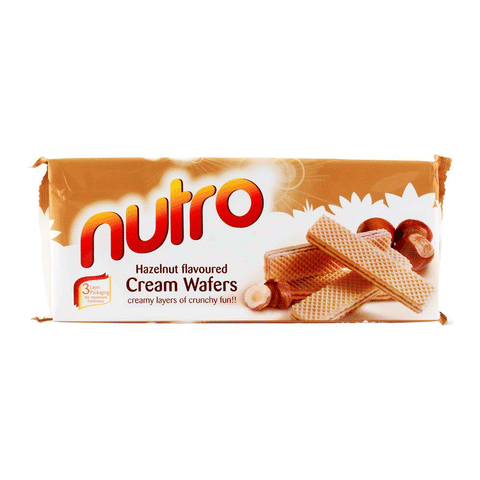 Nutro Hazelnut Flavoured Cream Wafers 150g – Springs