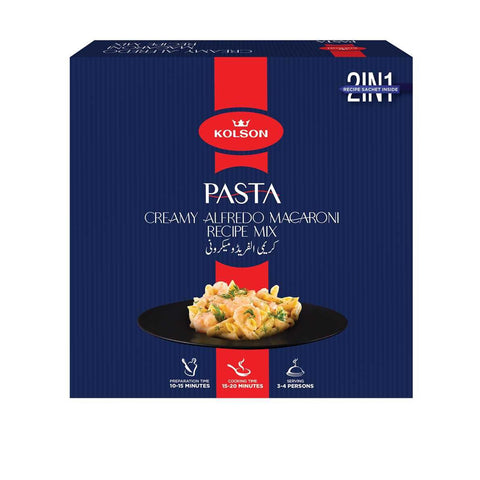Kolson New Pasta Recipe Pack Creamy Alfredo Macaroni 250g – Springs