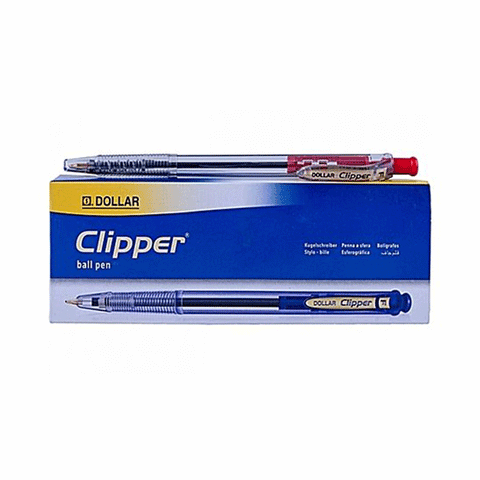 Dollar Clipper Ball Pen Blue Black Red Box – Springs Stores (Pvt) Ltd