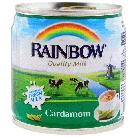 Rainbow Evaporated Milk Cardamom 160ml – Springs
