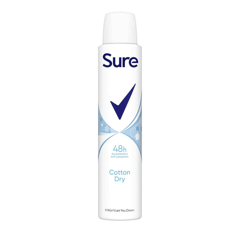 Sure Cotton Dry Body Spray 200ml – Springs