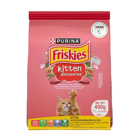 Friskies Kitten Food Tuna Chicken Milk Vegetable Whole Grain 400g – Springs