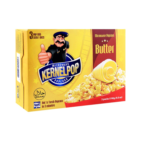 Kernelpop Popcorn - Butter 3 X 90g – Springs