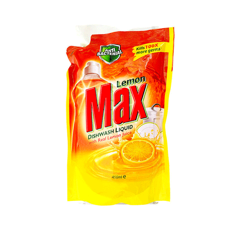 Lemon Max Anti Bacterial Dishwash Liquid 540ml – Springs