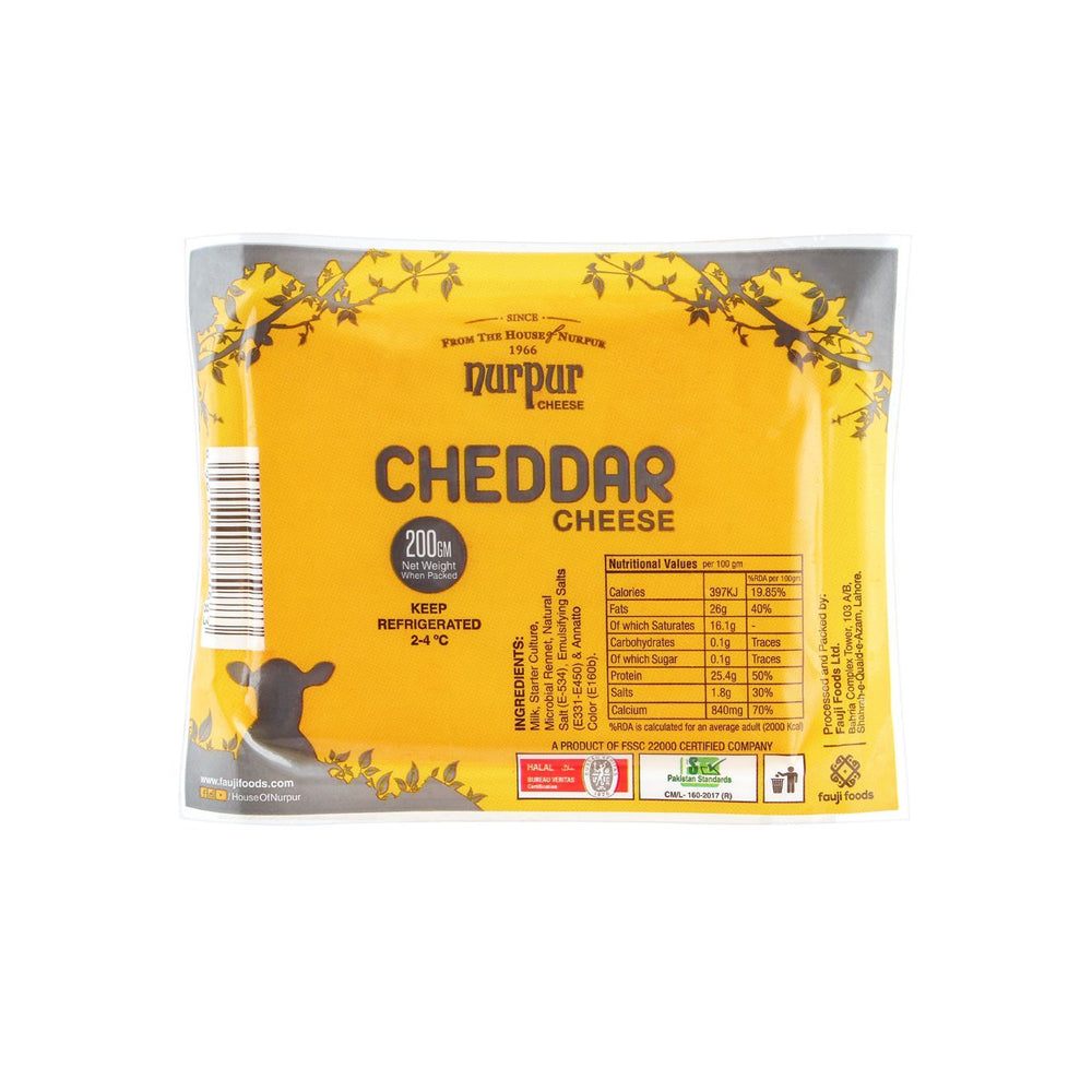Nurpur Cheddar Cheese 200g – Springs Stores (Pvt) Ltd