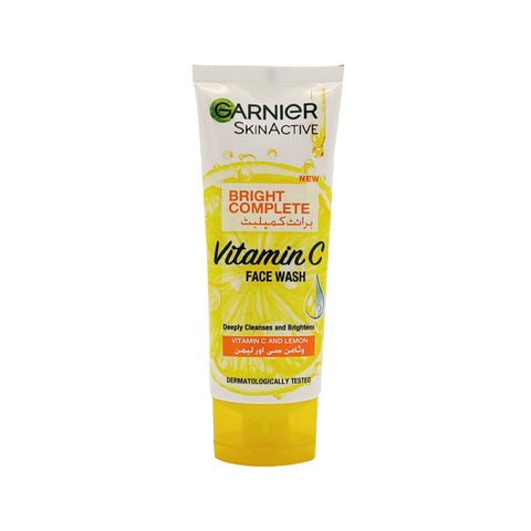 Garnier Bright Complete Vitamin C Face Wash 100ml – Springs Store (Pvt) Ltd