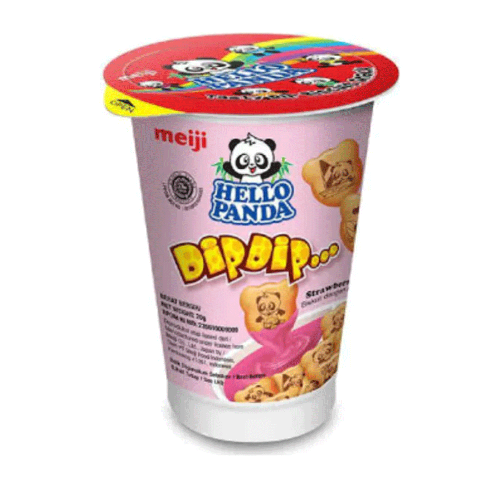 Meiji Hello Panda Stick Stick Creamy Strawberry Dipping 20g – Springs
