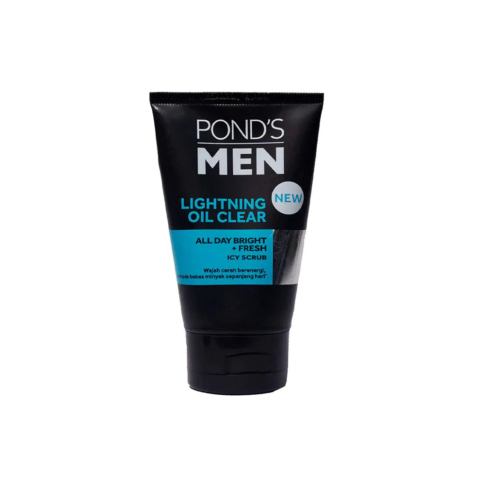 Ponds Men Lightning Oil Clear Icy Scrub 100g – Springs Stores (Pvt) Ltd