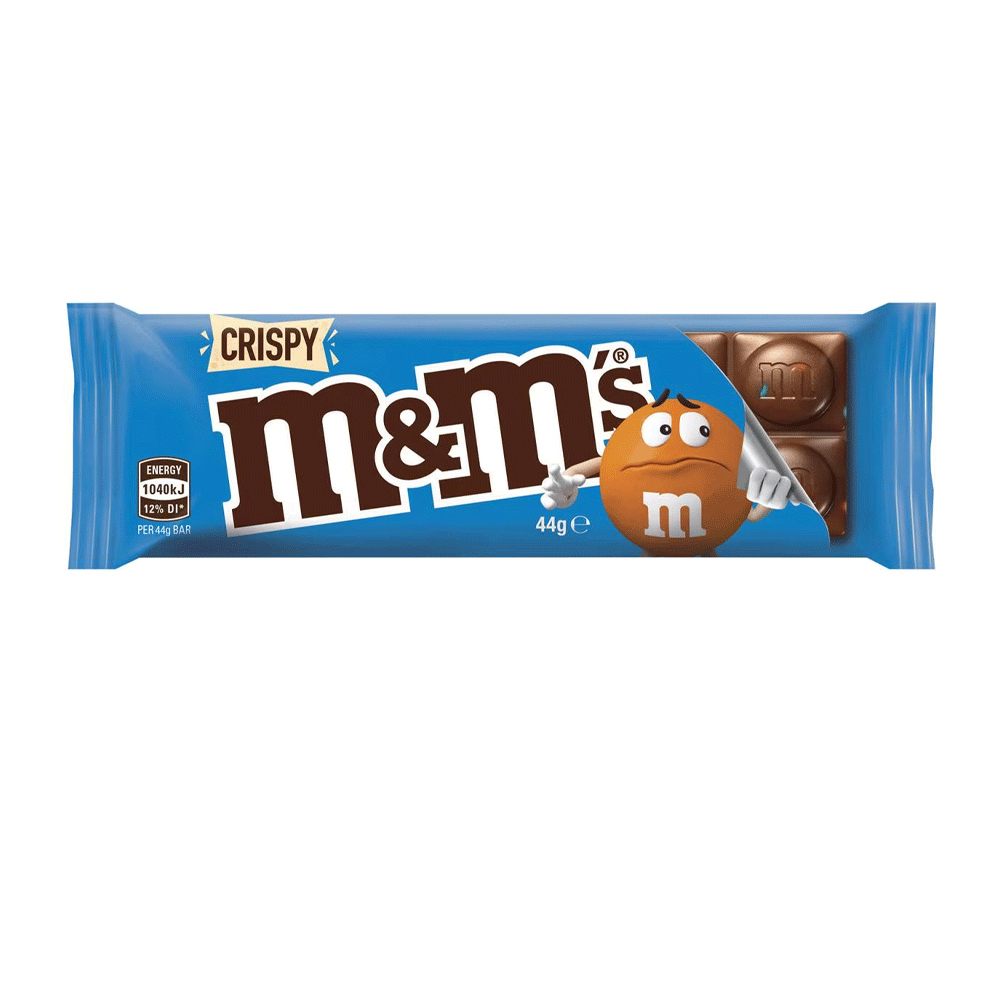 M&Ms Crispy Chocolate Bar 44g – Springs