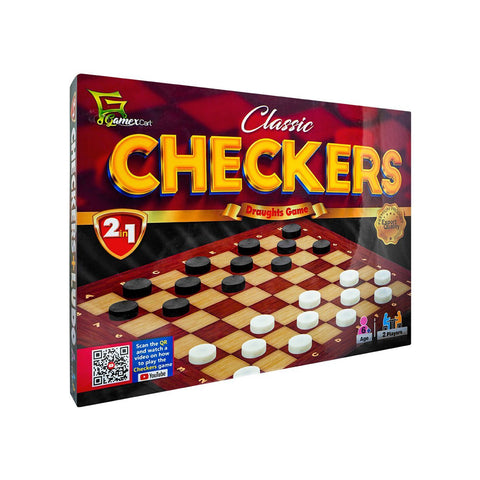 Classic Checkers 2in1 Game – Springs