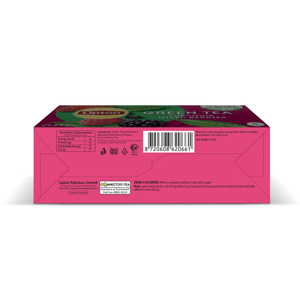 Lipton Green Tea Luscious Mixed Berries Tea Bags 25s – Springs Stores ...