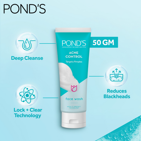 Ponds Acne Control Target Pimples Face Wash 50g – Springs
