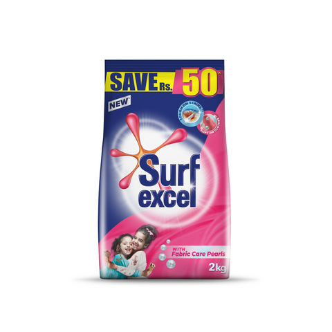 Surf Excel With Fabric Care Pearls Washing Powder 2kg – Springs