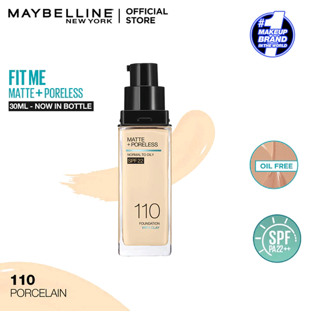 Maybelline Fit Me Foundation With Clay 110 – Springs Stores (Pvt) Ltd